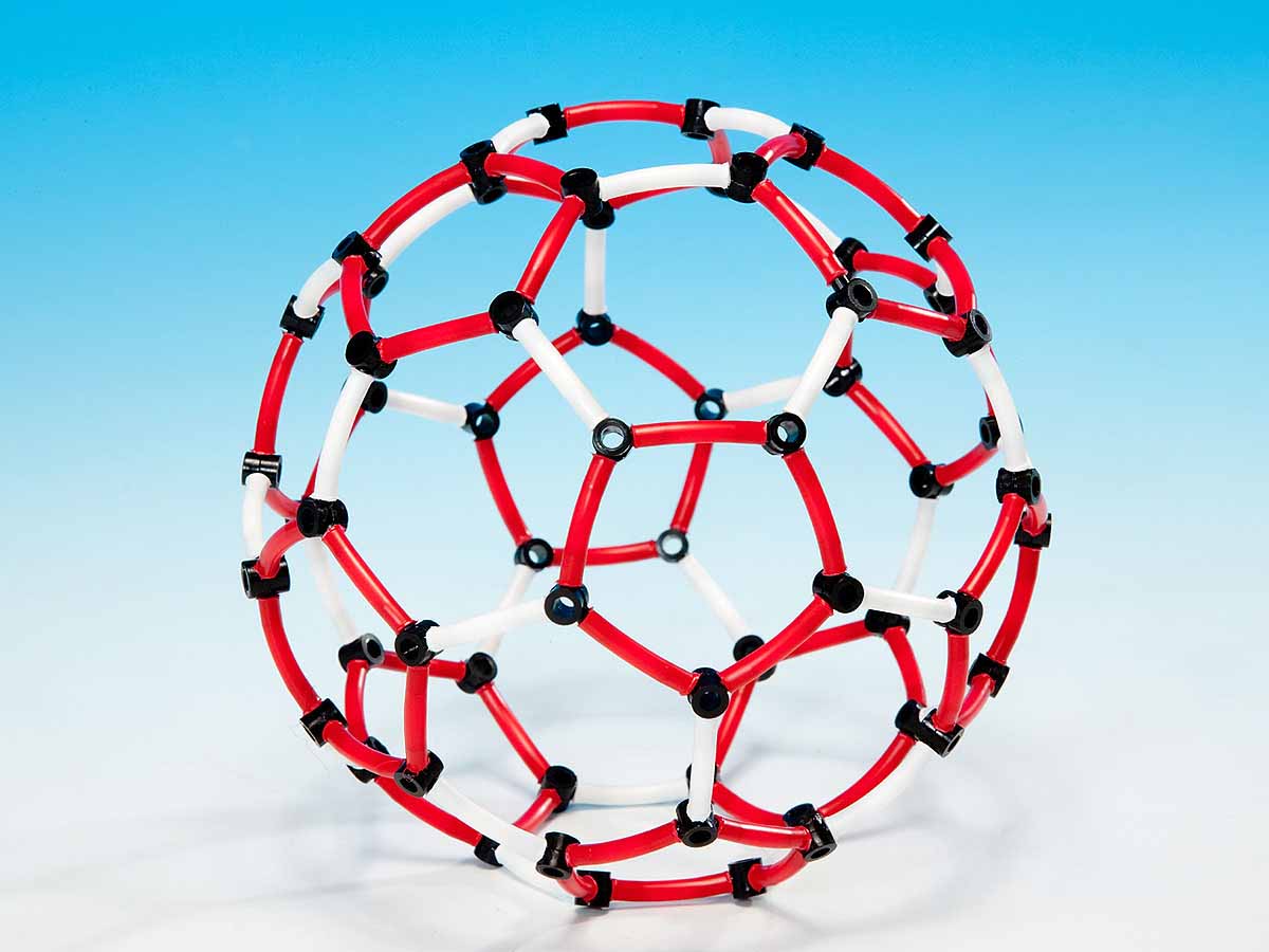 nanotube and fullerene molecular model